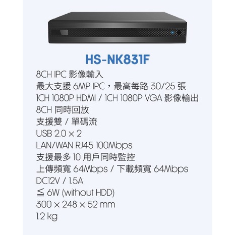 承心購【現貨供應】IP 昇銳 NVR NK431F NK831F NK6321 網路型主機 | 蝦皮購物