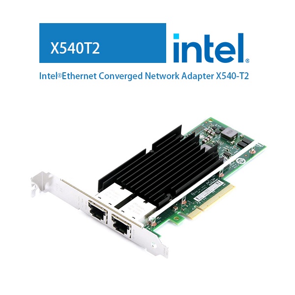 Intel® 英特爾 雙埠 RJ45 伺服器網路卡 乙太網路網路介面卡 X540T2 X540-T2 | 蝦皮購物