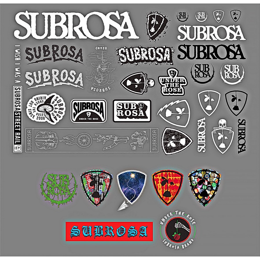 [I.H BMX] SUBROSA STICKER PACK 防水貼紙組 場地車/極限單車/表演車/BMX/越野車 | 蝦皮購物