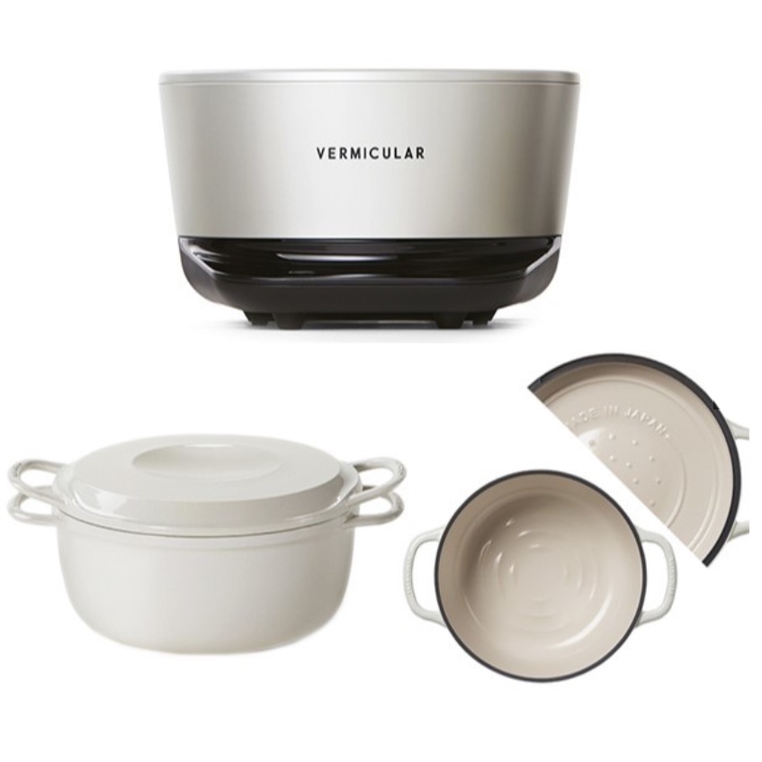 【日本牌 含稅直送】小V鍋 Vermicular 日本原裝 IH 琺瑯電子鑄鐵鍋 琺瑯鑄鐵鍋 3人用 RP19A | 蝦皮購物