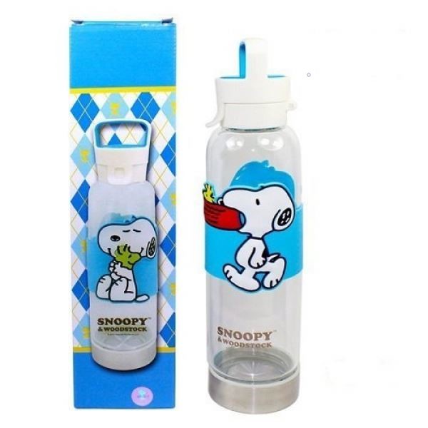 【家家購物】現貨 正版 SNOOPY史努比 550ml 樂行隨身瓶 玻璃瓶 | 蝦皮購物