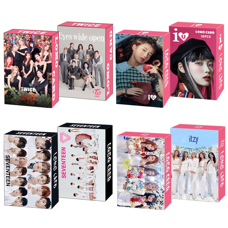 30 張/套 Kpop 照片卡 IU Twice ITZY Straykids NCT 專輯 Lomo 卡片明信片 | 蝦皮購物