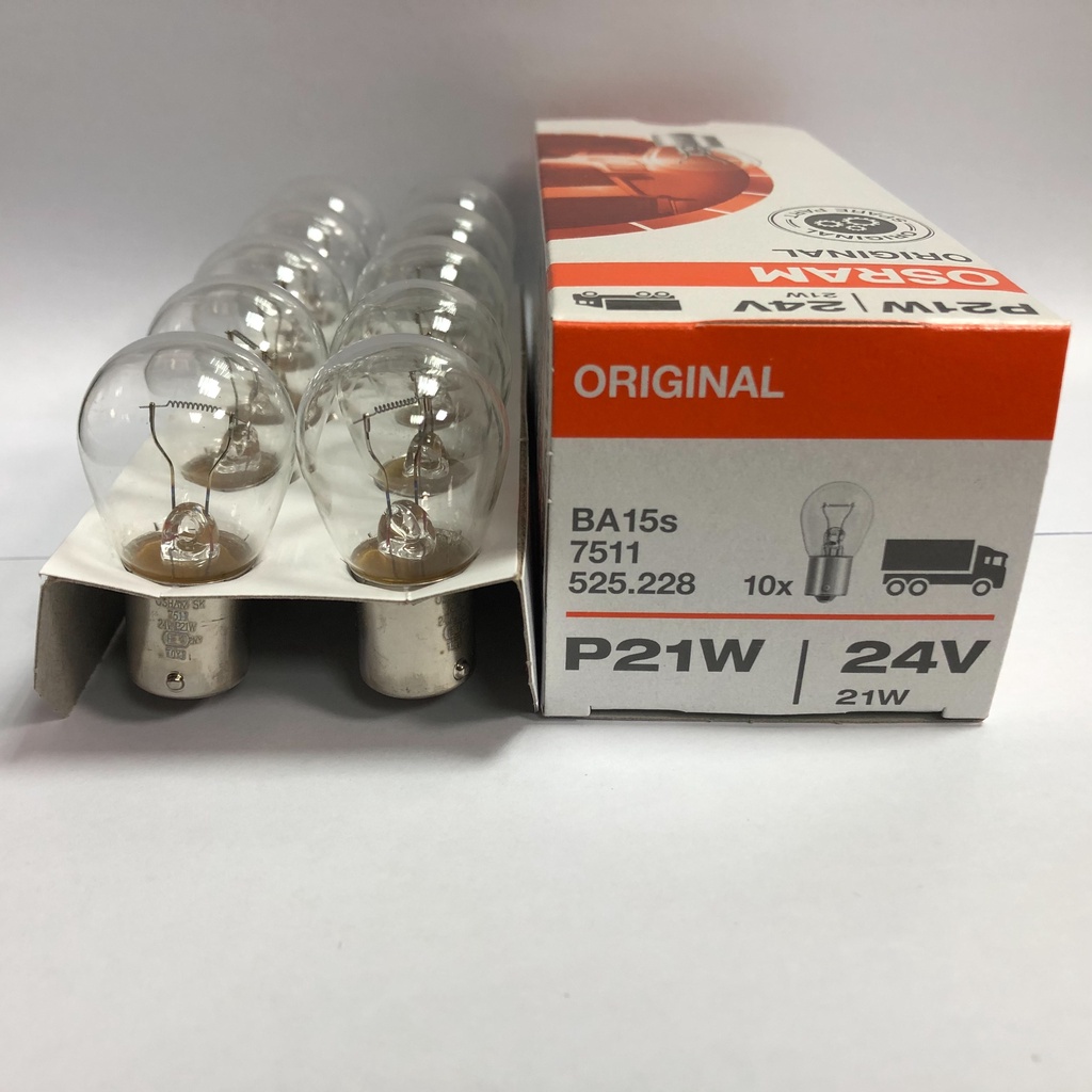 【晴天】OSRAM 7511 24V 21W 汽車 煞車燈 剎車燈 方向燈 歐司朗 單芯燈泡 BA15s | 蝦皮購物
