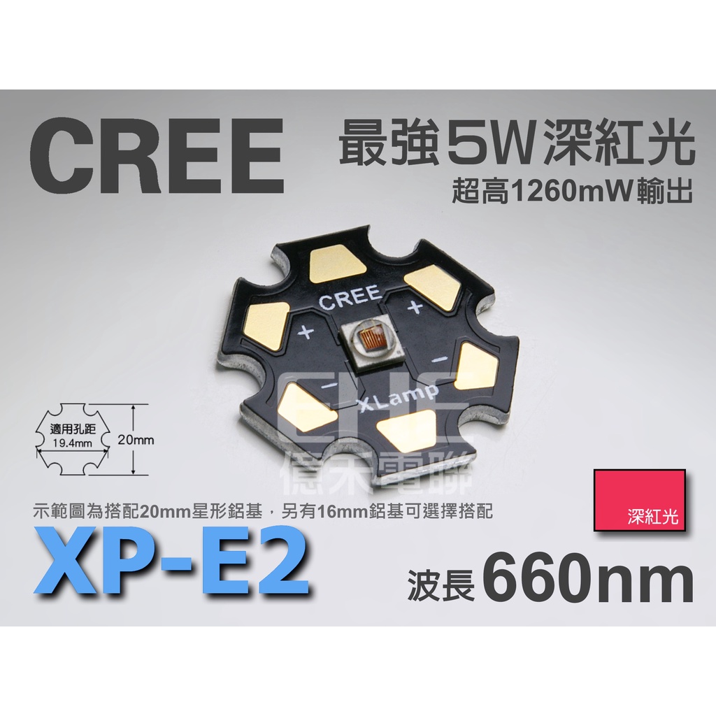 EHE】CREE原裝XP-E2 5W 深紅光660nm 高功率LED(XPE2)。適DIY自製微生物光源/植物生長燈研究 | 蝦皮購物