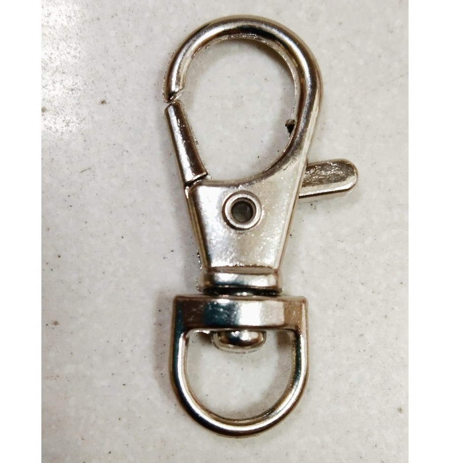 匙扣 3.5cm 鑰匙圈 銀色龍蝦扣 K046-012 登山扣 DIY問號鉤金屬掛勾零件 鑰匙圈零件 鑰匙圈配件 手工藝 | 蝦皮購物