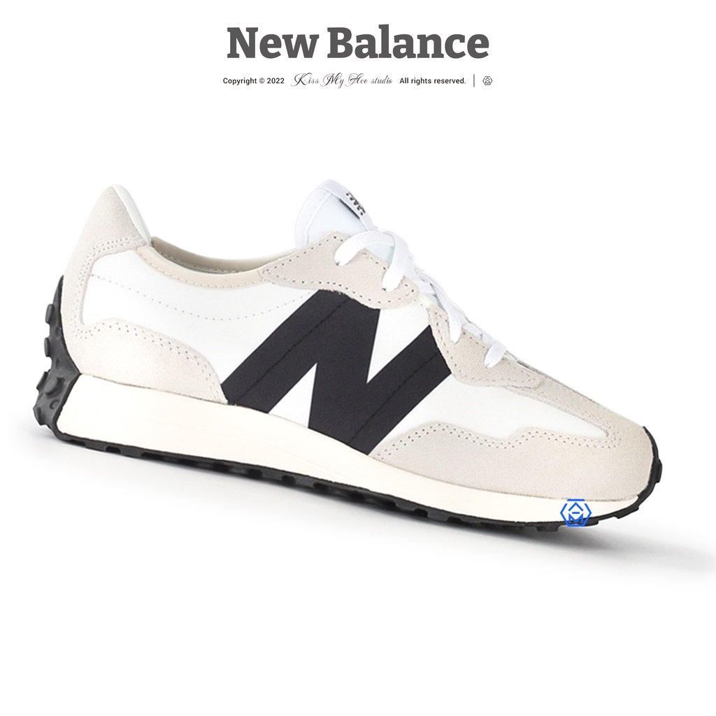 New Balance 327 NB327 海鹽 淺灰 黑 大N 運動 休閒 老爹鞋 GS327FE 327FE | 蝦皮購物