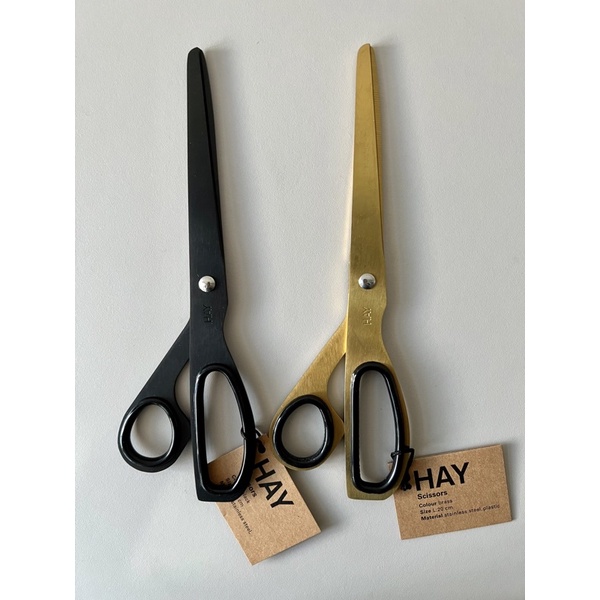 HAY SCISSORS BRASS/BLACK-黃銅剪刀/霧黑剪刀-多用途事務剪刀-現貨 | 蝦皮購物