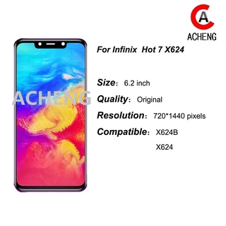 Acheng 兼容 Tecno Infinix Hot 7 X624 X624B LCD 觸摸屏數字化儀更換部件 | 蝦皮購物