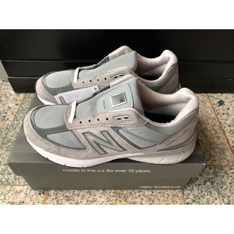 全新 美國製 New balance m990GL5 990v5 v5 灰色 慢跑鞋 us:9.5 現貨 現況如圖 | 蝦皮購物
