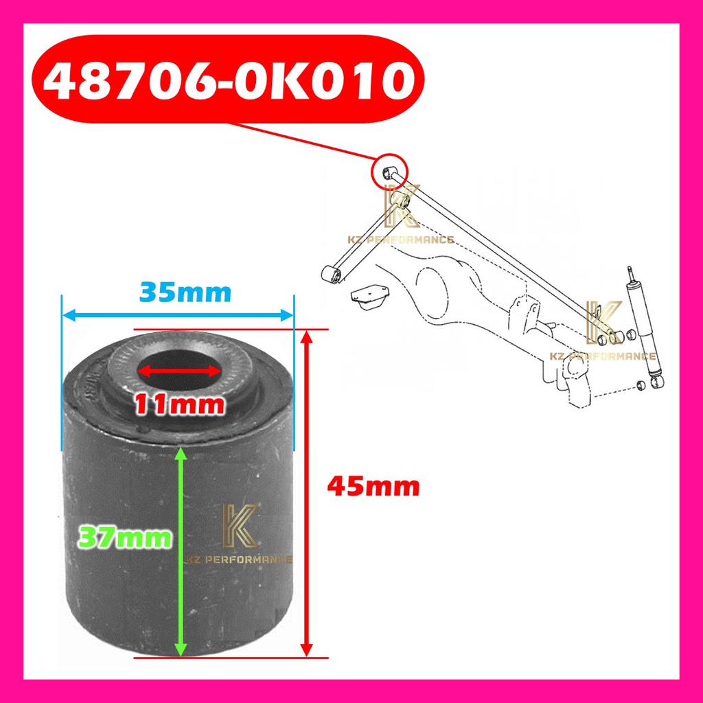 豐田 Toyota WISH / TOYOTA INNOVA TGN40 / FORTUNER TGN51 / 後側襯套 | 蝦皮購物