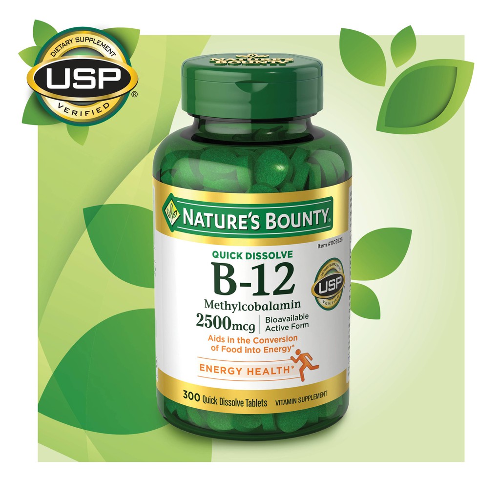 最新在台現貨美國COSTCO Nature's Bounty Vitamin B-12 維生素B12 300顆素食者補充 | 蝦皮購物