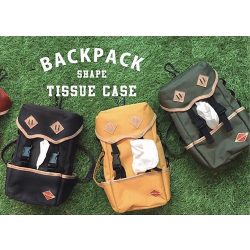 [小院] SETO CRAFT 後背包 背包造型 紙巾套 紙巾盒 面紙套 面紙盒 露營 camping 露營美學 野餐 | 蝦皮購物