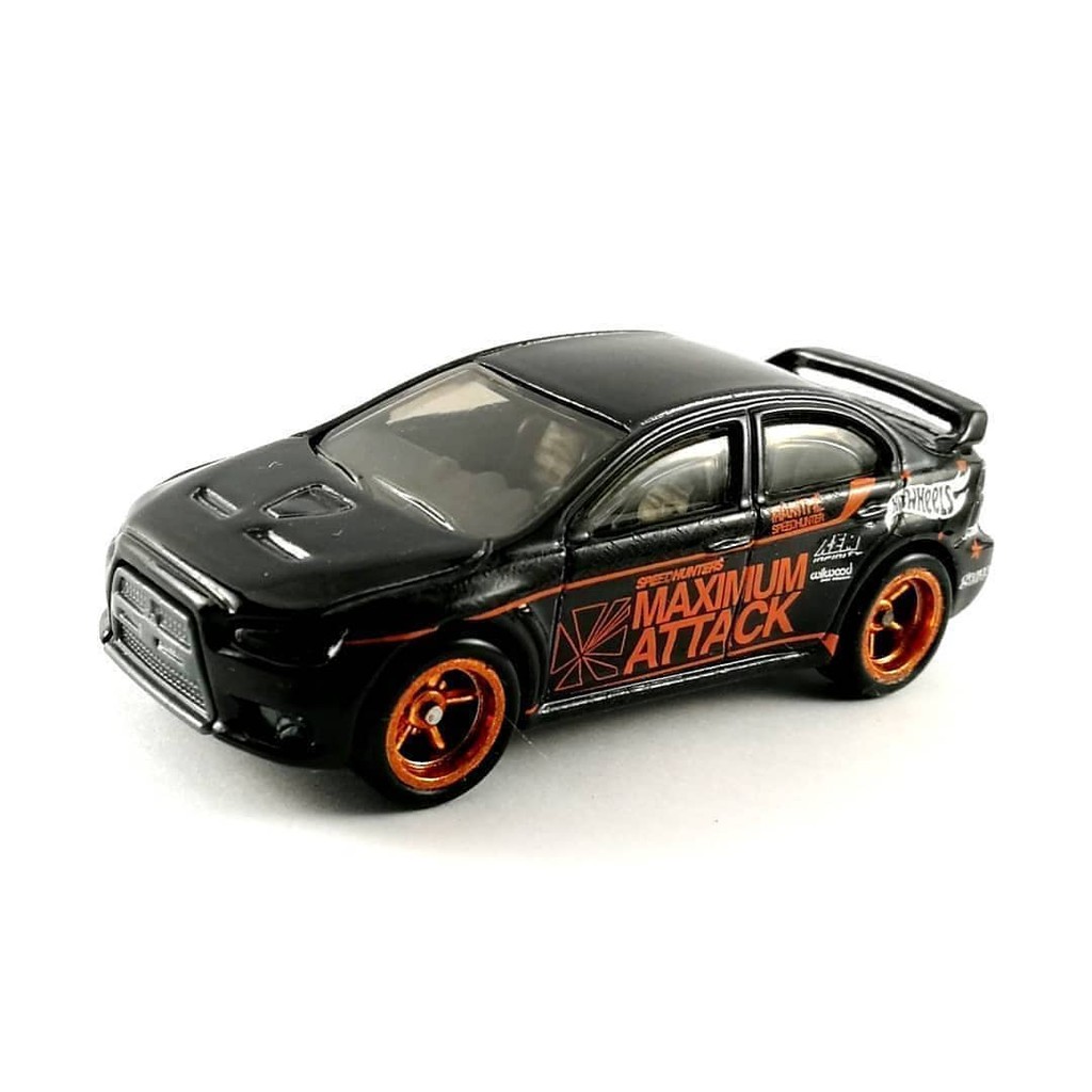 MITSUBISHI Hotwheels 2018 三菱 Lancer Evo Max Attack Swap 散裝橡膠 | 蝦皮購物