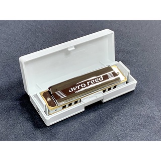 【音和樂器口琴專賣店】日本蜻蜓牌TOMBO Aero reed 十孔民謠口琴，鋁合金金屬琴身、高質感外盒包裝 | 蝦皮購物