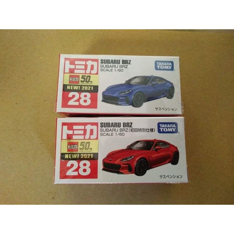 Tomica 28 No.28 雙胞胎 ( 初回 +普版 ) Subaru brz | 蝦皮購物
