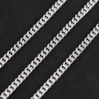 WBJ訂製珠寶 4mm實心純銀古巴鍊 項鍊 純銀 | 蝦皮購物