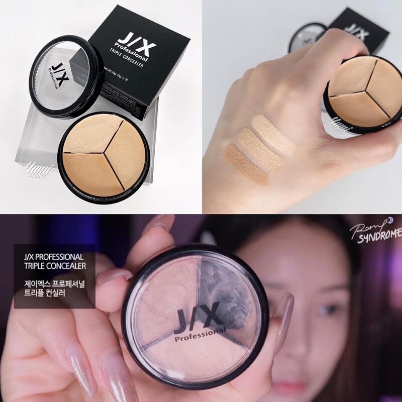 現貨 韓國正品 JIX professional 三色遮瑕盤 遮瑕膏 pony推薦 JX J/X 遮瑕 | 蝦皮購物