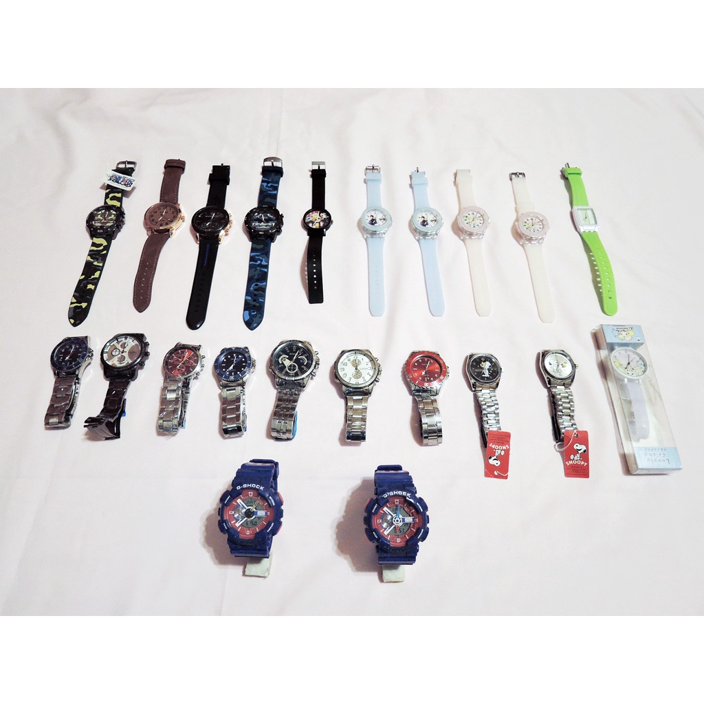 【全新】男錶 女錶 海賊王手錶 snoopy手錶 casio手錶（售整圖） | 蝦皮購物