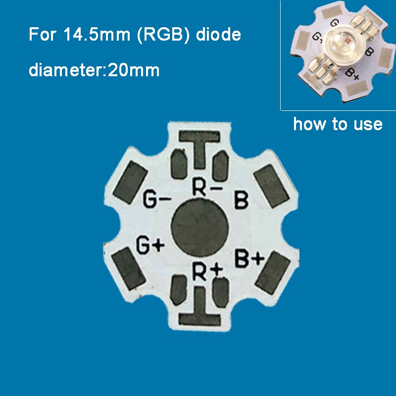 10個 50個 20mm LED PCB板 鋁基板散熱器, 用於 燈珠 2835 3030 3535 5050 RGB | 蝦皮購物