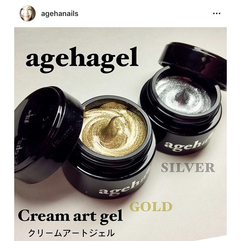 日本代購 ageha gel 奶油膠 全色 Cream art gel 金 銀 ageha | 蝦皮購物