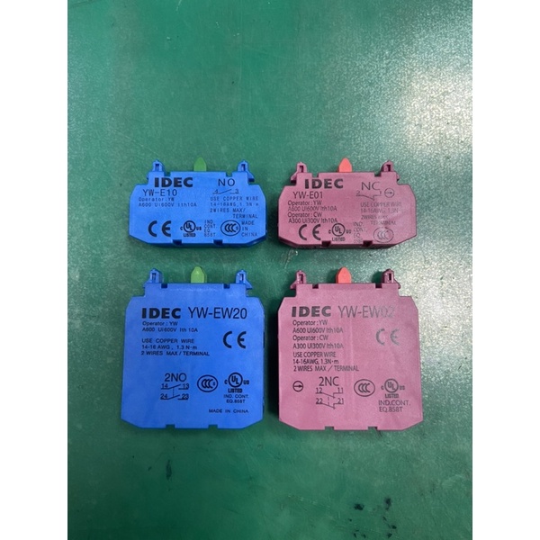 【原廠保固可統編】idec 和泉 IZUMI YW-E10 A接點 YW-E01 B接點 YW-EW20 YW-EW02 | 蝦皮購物