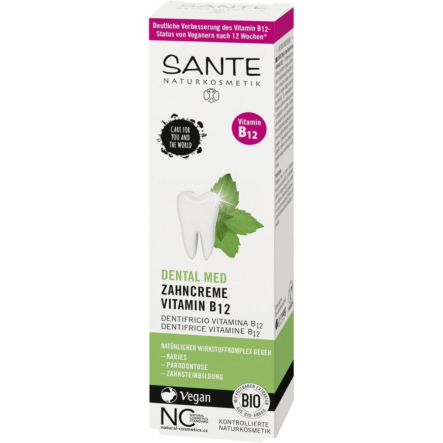 德國 SANTE 牙科推薦維他命B12牙膏 EXP.2027/02 ★有機認證 | 蝦皮購物