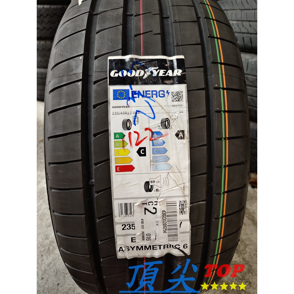 【頂尖】全新 固特異輪胎 F1a6 235 45 17 Goodyear F1 Asymmetric 6 蝦皮購物