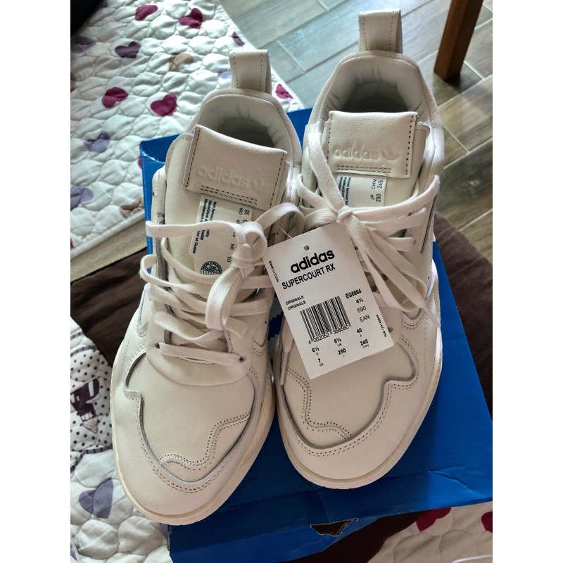 全新現貨！當天可出貨！Adidas originals Supercourt RX 米白皮革防水鞋 EG6864 | 蝦皮購物