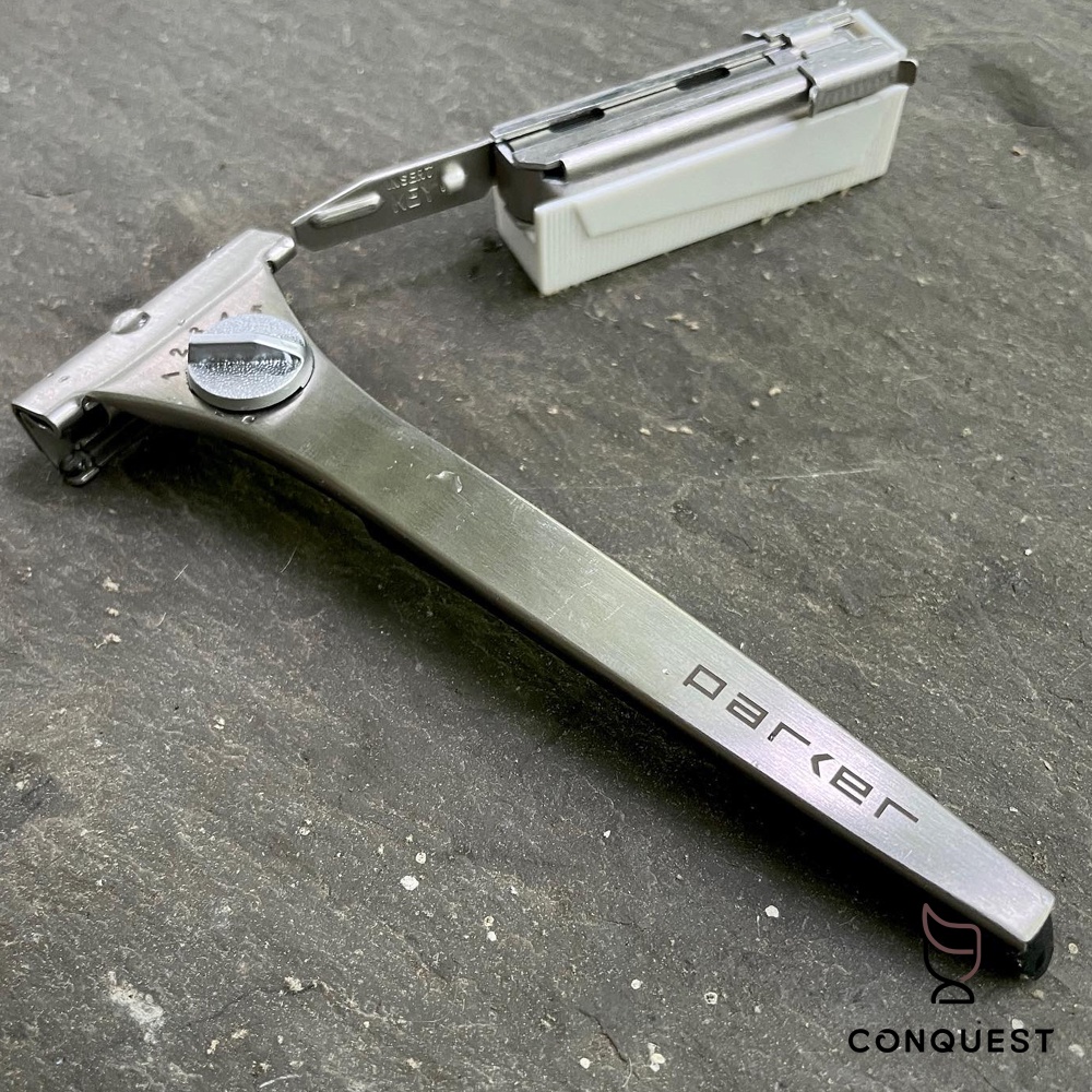 CONQUEST 】美國 Parker Adjustable Injector Razor 五段可調式 噴射型刮鬍刀 | 蝦皮購物