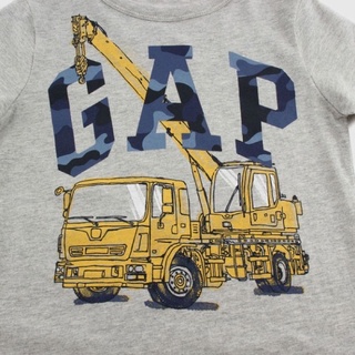 全新 GAP 男童 帥氣美式 經典LOGO 工程車 吊車 純棉 短袖上衣(18-24m,2T)(90cm) | 蝦皮購物