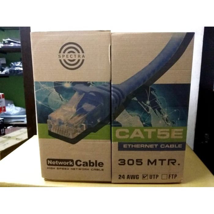 Spectra UTP Cat 5e 305M 局域網電纜 Cat 5e 局域網電纜 Cat 5e 局域網電纜 | 蝦皮購物