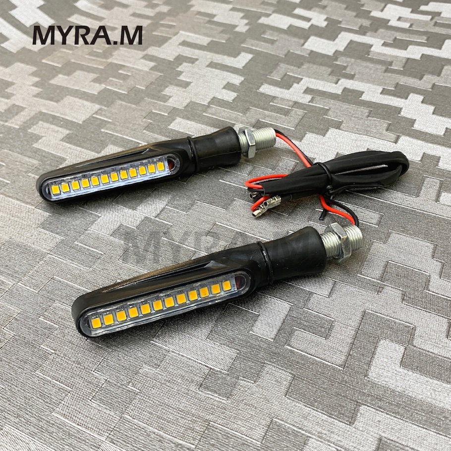 通用型 LED 一字 流水 漸進式 方向燈 可彎可折 機車 重機 檔車 雷霆 Bws 台灣現貨 台灣出貨 | 蝦皮購物