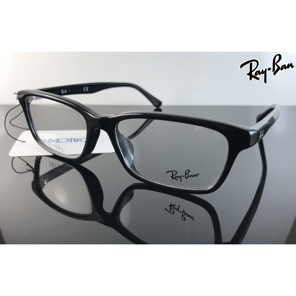 ☆高雄眼鏡站☆全新正品 Ray Ban RB5318D 2000 黑方形款 (LUXOTTICA 原廠公司貨) | 蝦皮購物
