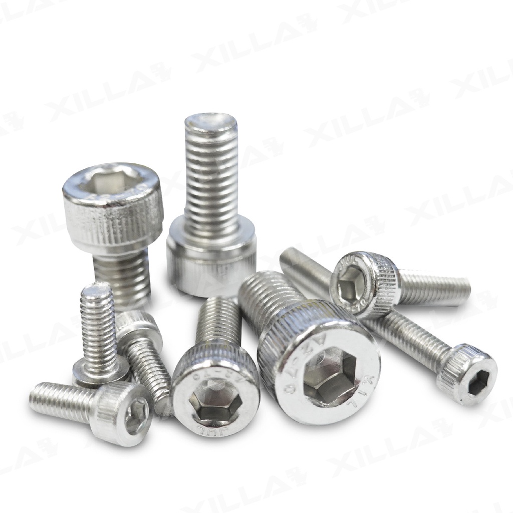 Xilla 不鏽鋼內六角螺絲 多款規格 圓柱內六角螺絲 304不鏽鋼 M4 M5 M6 M7 M8 mmbcu | 蝦皮購物