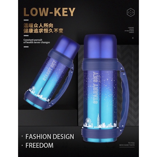 Botol Air Minum Panas Hot Cool Starry Vacuum Bottle 1.2L 保溫瓶 | 蝦皮購物