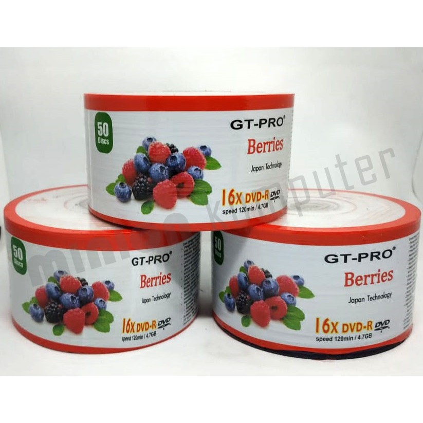 Dvd-r GT-Pro 16x 漿果內容 50 件 DVD 空白 DVD R 空白 | 蝦皮購物