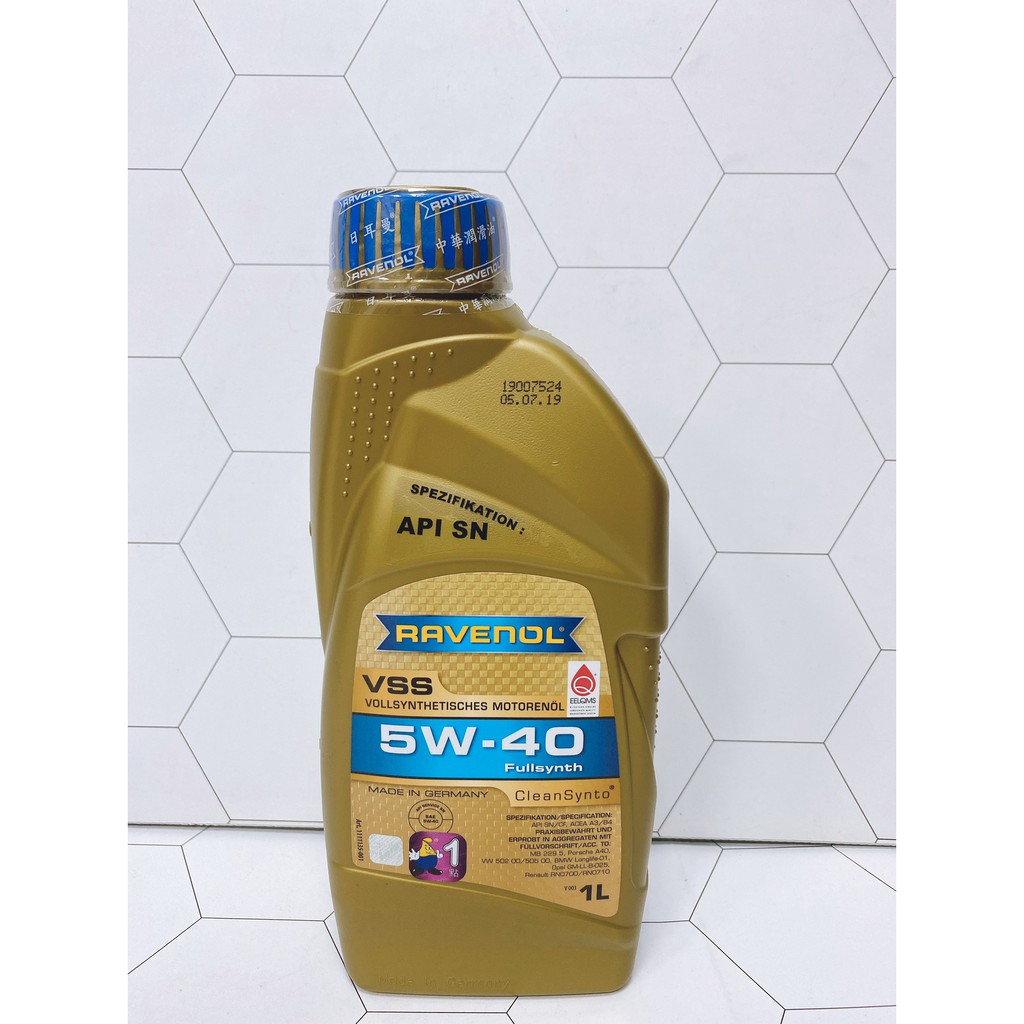 ♉合沁車業 優惠私訊 RAVENOL 漢諾威 VSS 5W40 RAVENOL 日耳曼 5W-40 酯類 全合成 | 蝦皮購物