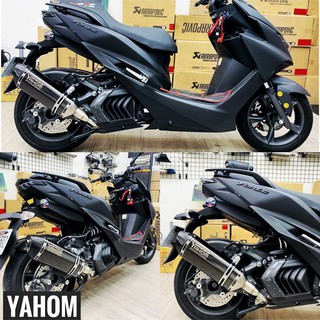 非認證管FORCE155 /SMAX155 YAHOM 黑髮絲紋 46公分 排氣管 可驗噪音 低沉R15/GSXR150 | 蝦皮購物