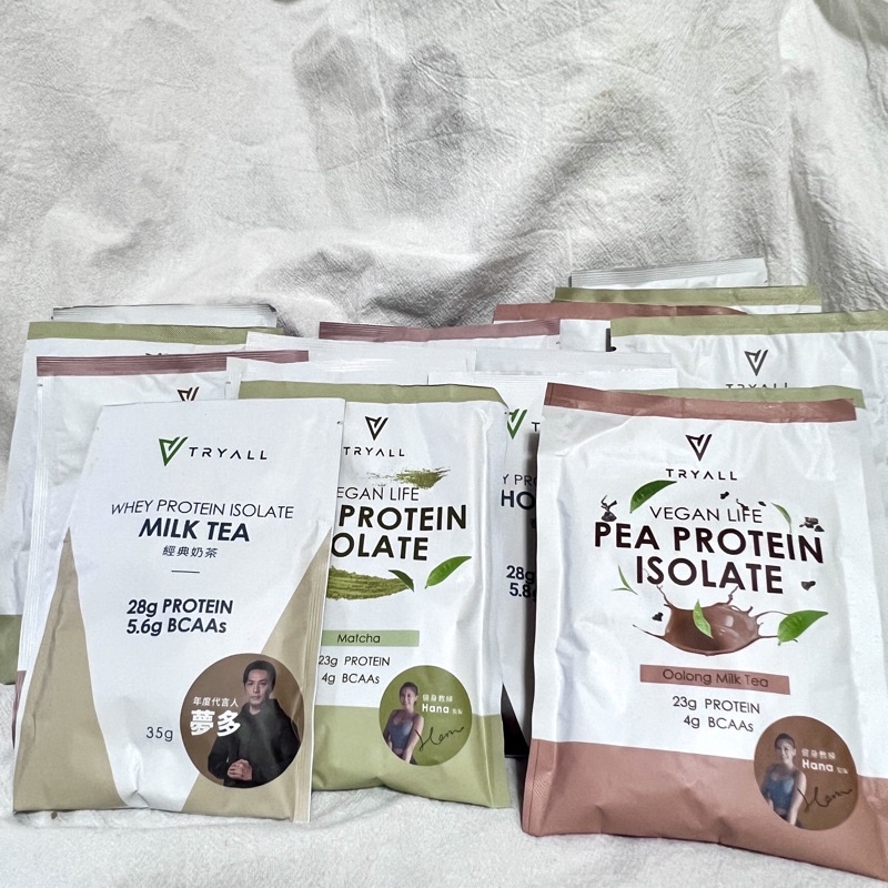 [台灣Tryall] 現貨秒出🔥分離碗豆蛋白隨手包｜高蛋白質 每份含量最高28g｜乳清 | 蝦皮購物
