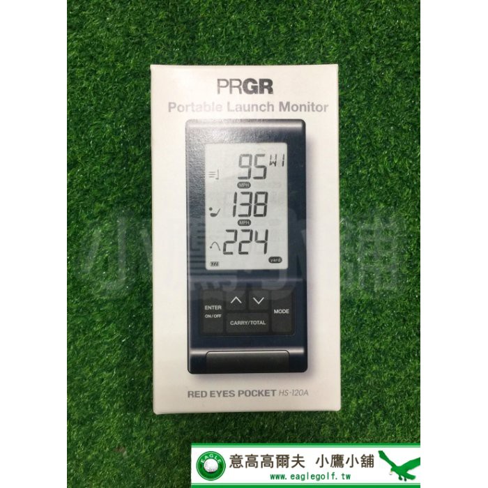 [小鷹小舖] PRGR Golf Black Portable Launch Monitor 高爾夫 測速器 簡便操作 | 蝦皮購物
