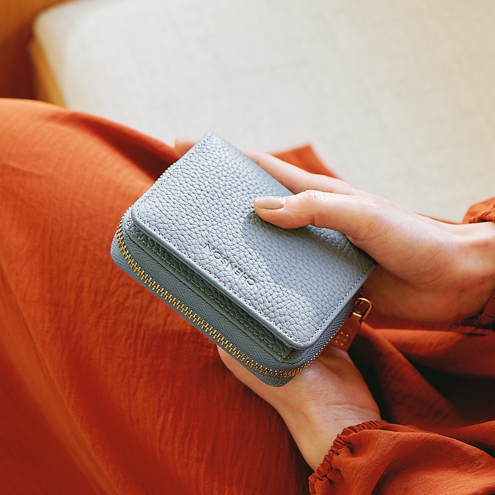 CHENSON真皮 17卡軟蓬蓬牛皮短夾 (W19073) | 蝦皮購物