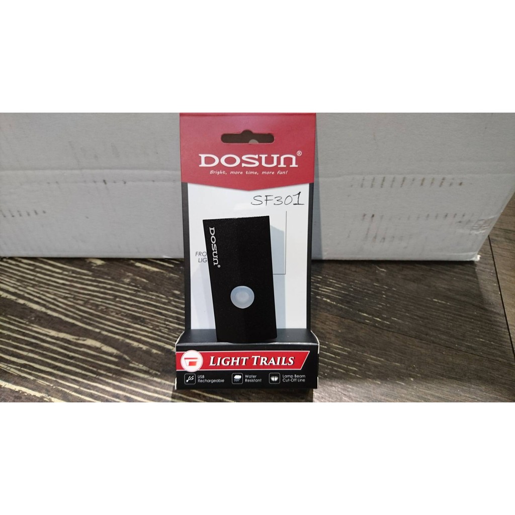[304bike 台北市]Dosun SF301 自行車燈 超亮300流明 USB充電 鋁合金本體 輕量61g | 蝦皮購物