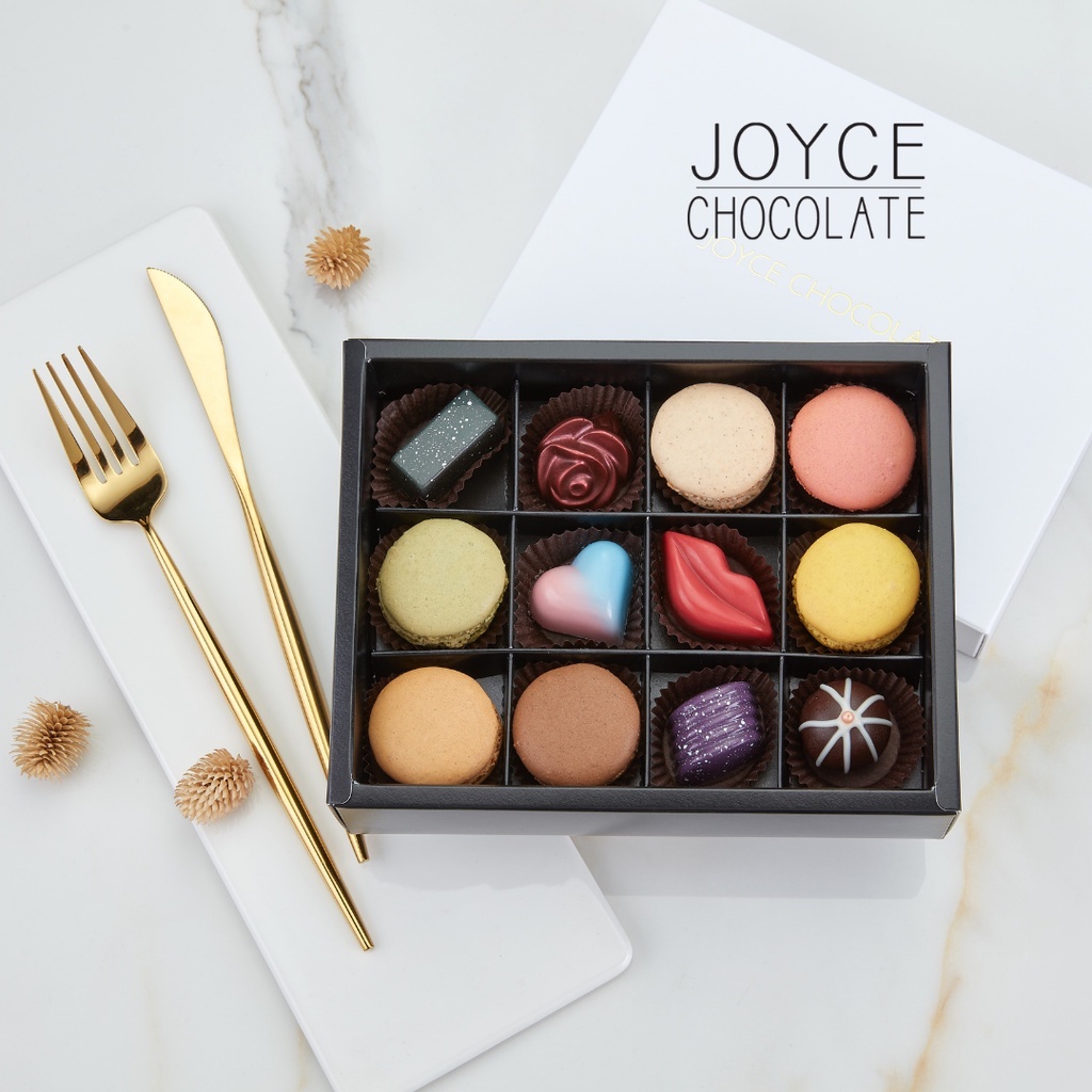 Joyce Chocolate 混搭綜合風巧克力禮盒 (12入/盒) | 蝦皮購物