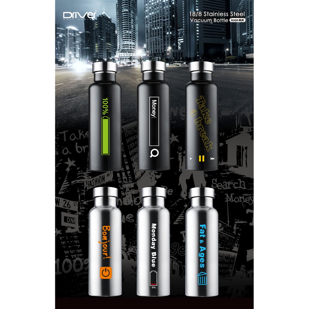 D.M caf'e - 【附發票】Driver 全鋼蓋真空瓶600ml/路跑/保溫瓶/運動/飛輪/水瓶/隨行杯/小折 | 蝦皮購物