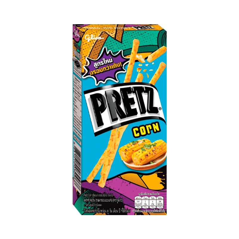 泰國PRETZ百力滋 餅乾棒 打拋豬 香辣蝦 玉米風味 23g【蘇珊小姐】泰式酸辣 餅乾 零食 | 蝦皮購物