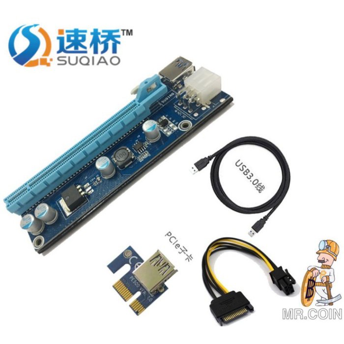 Pci E1x轉16x延長線 Usb3 0專用轉接線卡 蝦皮購物