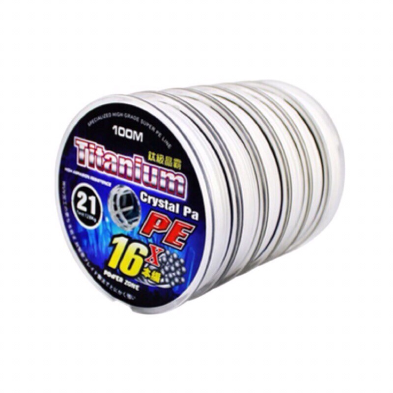 《屏東海豐》 POKEE 太平洋 鈦級晶霸 100米 16股 16編 PE線 布線 連結線 釣石斑推薦 | 蝦皮購物