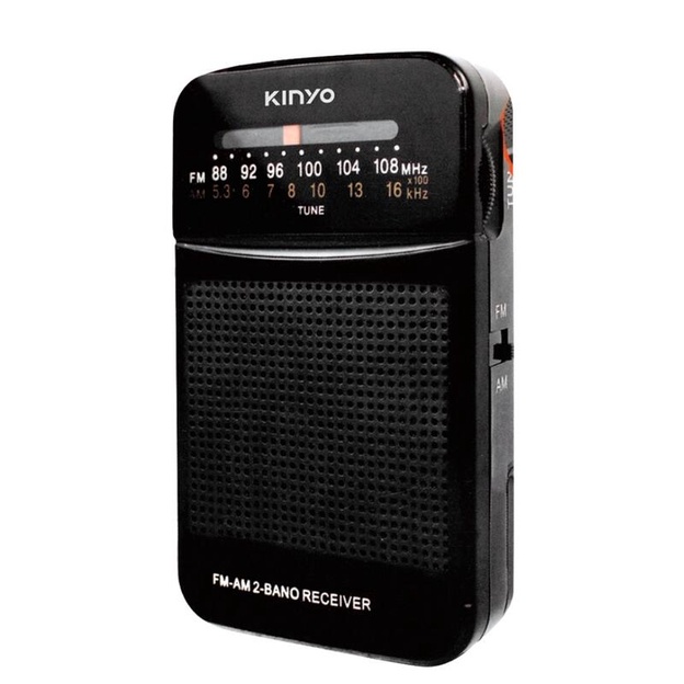 kinyo AM/FM雙波段 收音機 RA-5511 超大音量 耳機插孔 使用3號AA電池×2（另購）-[便利網] | 蝦皮購物