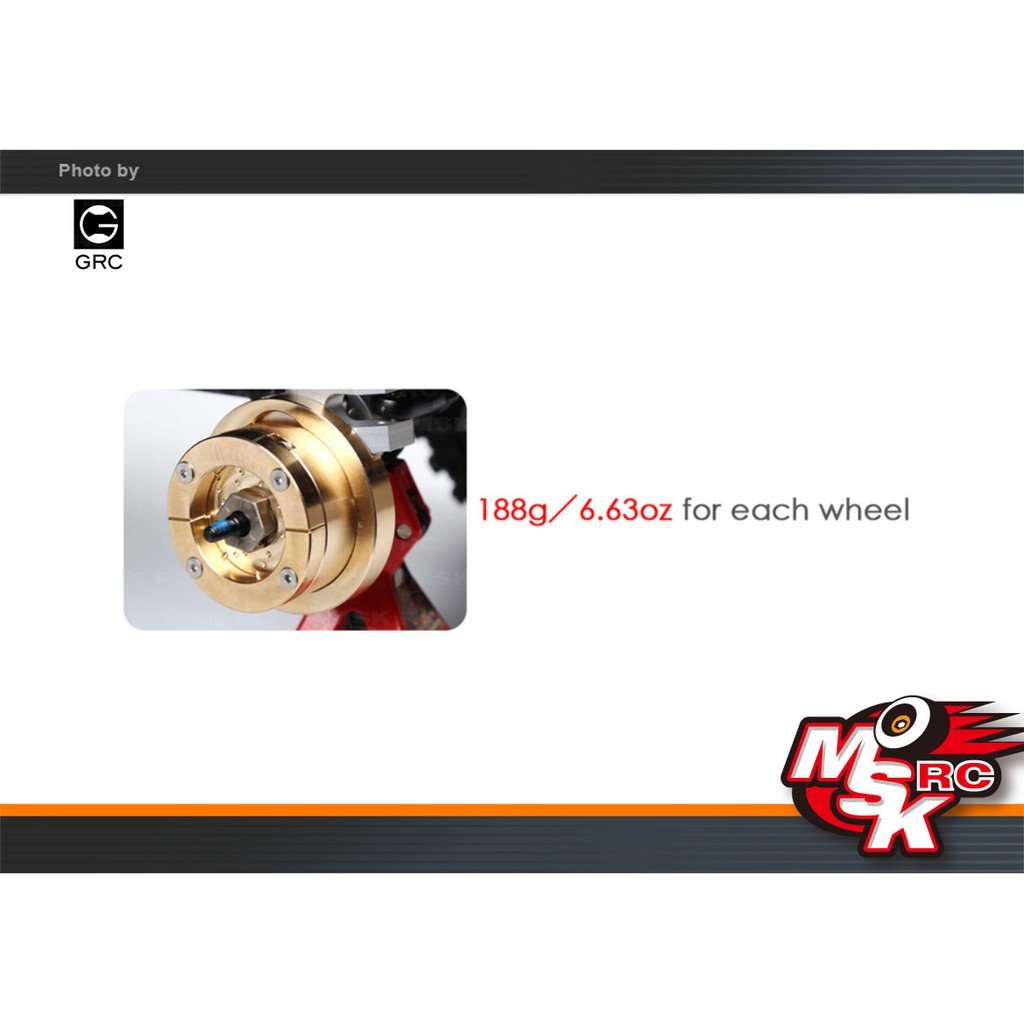 ~MSK RC~ GRC改裝 TRX-4 車橋門邊配重塊全套版188g*2(全配330g) | 蝦皮購物