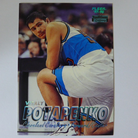 ~ Vitaly Potapenko ~NBA球星/烏克蘭火車/波塔潘科 Fleer Tiffany.閃亮藍字.特殊卡 | 蝦皮購物